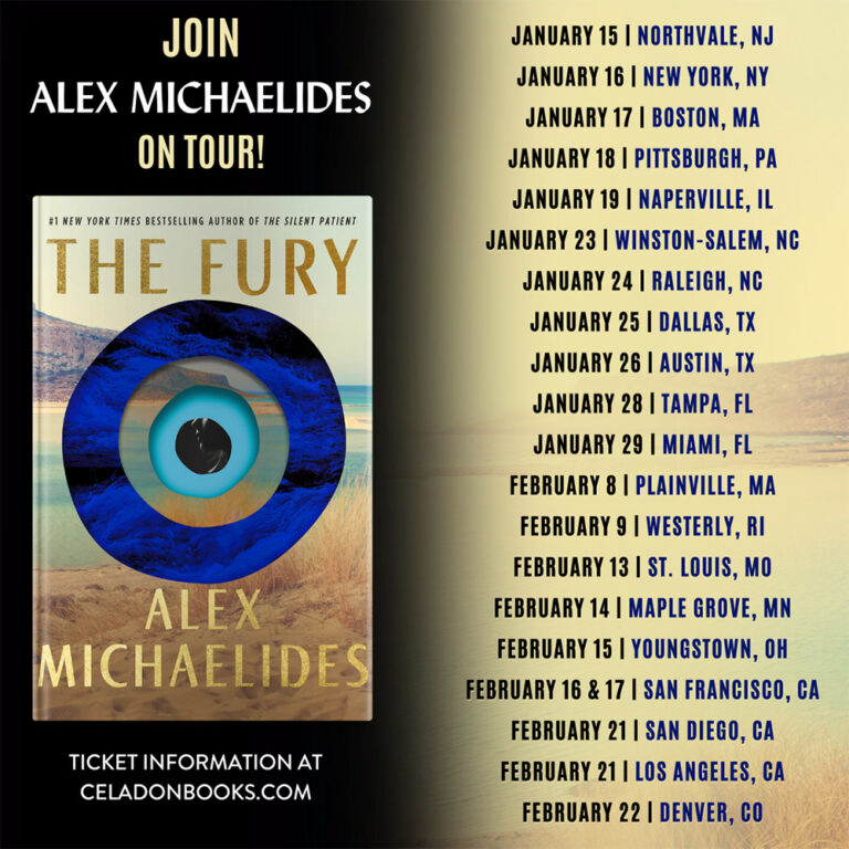 Meet Alex Michaelides on His National Book Tour for 'The Fury ...